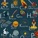 ENGLISH Space Alphabet Poster From A to Z, BIG POSTER 13x19 Inches - Etsy