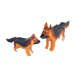 Maxi German Shepherd Paper Toys - DIY Paper Craft Kit - 3D Paper ...