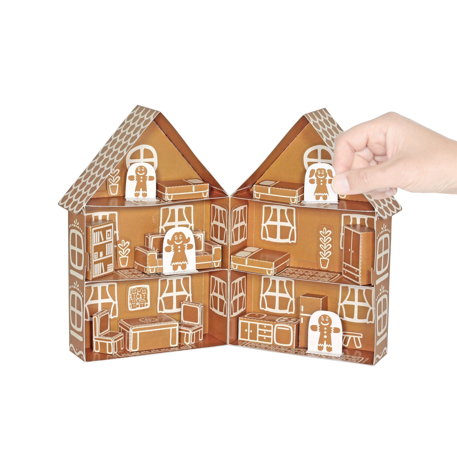 Gingerbread House Paper Toy DIY Paper Craft Kit Paper Toy | Etsy