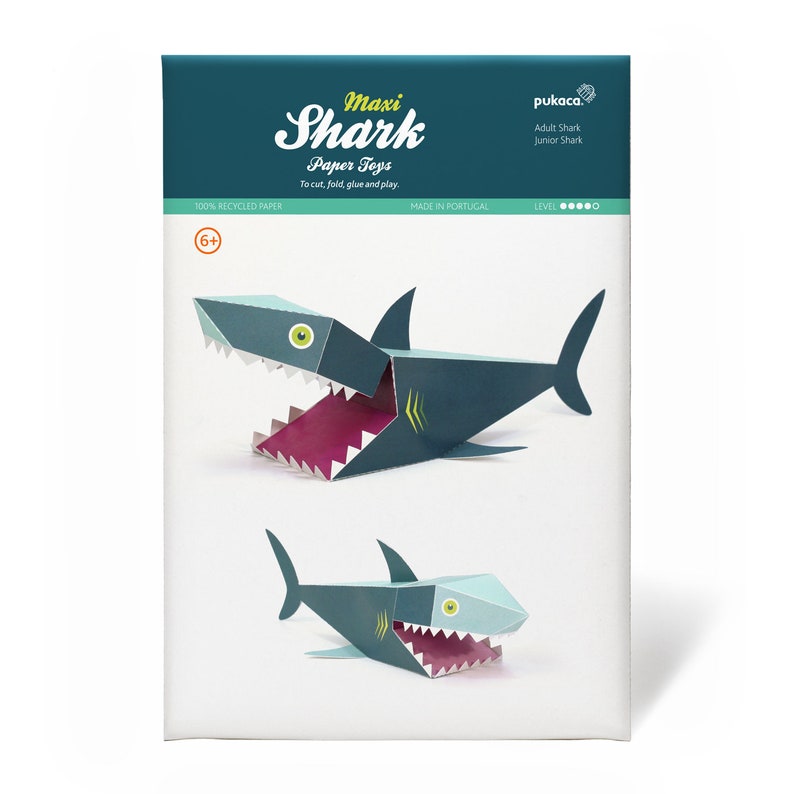 Maxi Shark Paper Toys DIY Paper Craft Kit 3D Paper Animals - Etsy