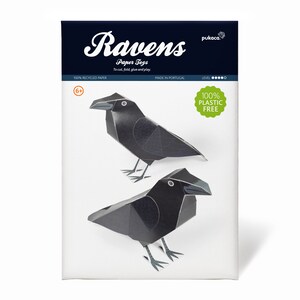 Ravens Paper Toys - DIY Paper Craft Kit - 3D Paper Animals - Halloween ...