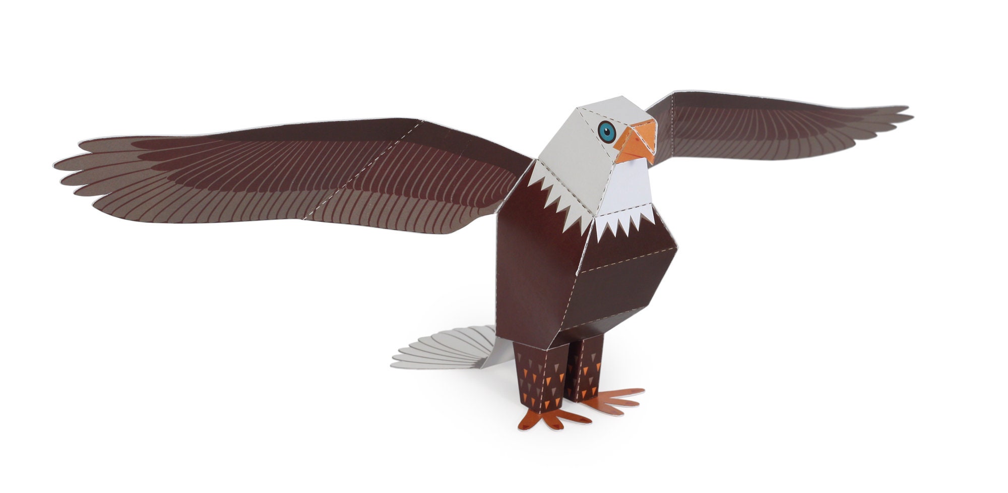 Maxi Bald Eagle Paper Toys DIY Paper Craft Kit 3D Paper | Etsy