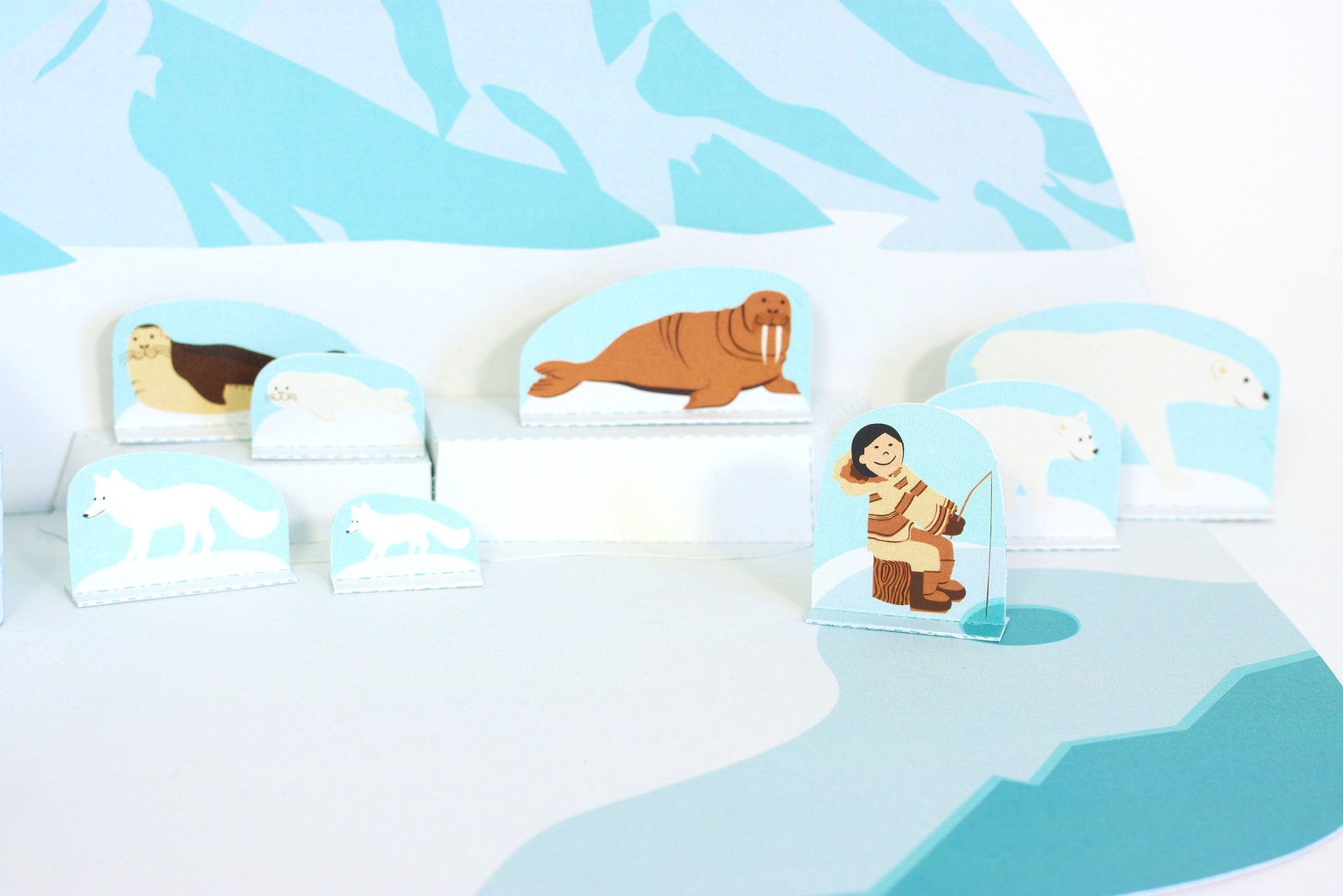 Arctic Paper Toy Paper Toy DIY Paper Craft Kit 3D Model - Etsy