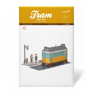 Tram Paper Toy DIY Paper Craft Kit 3D Model Paper Figure - Etsy