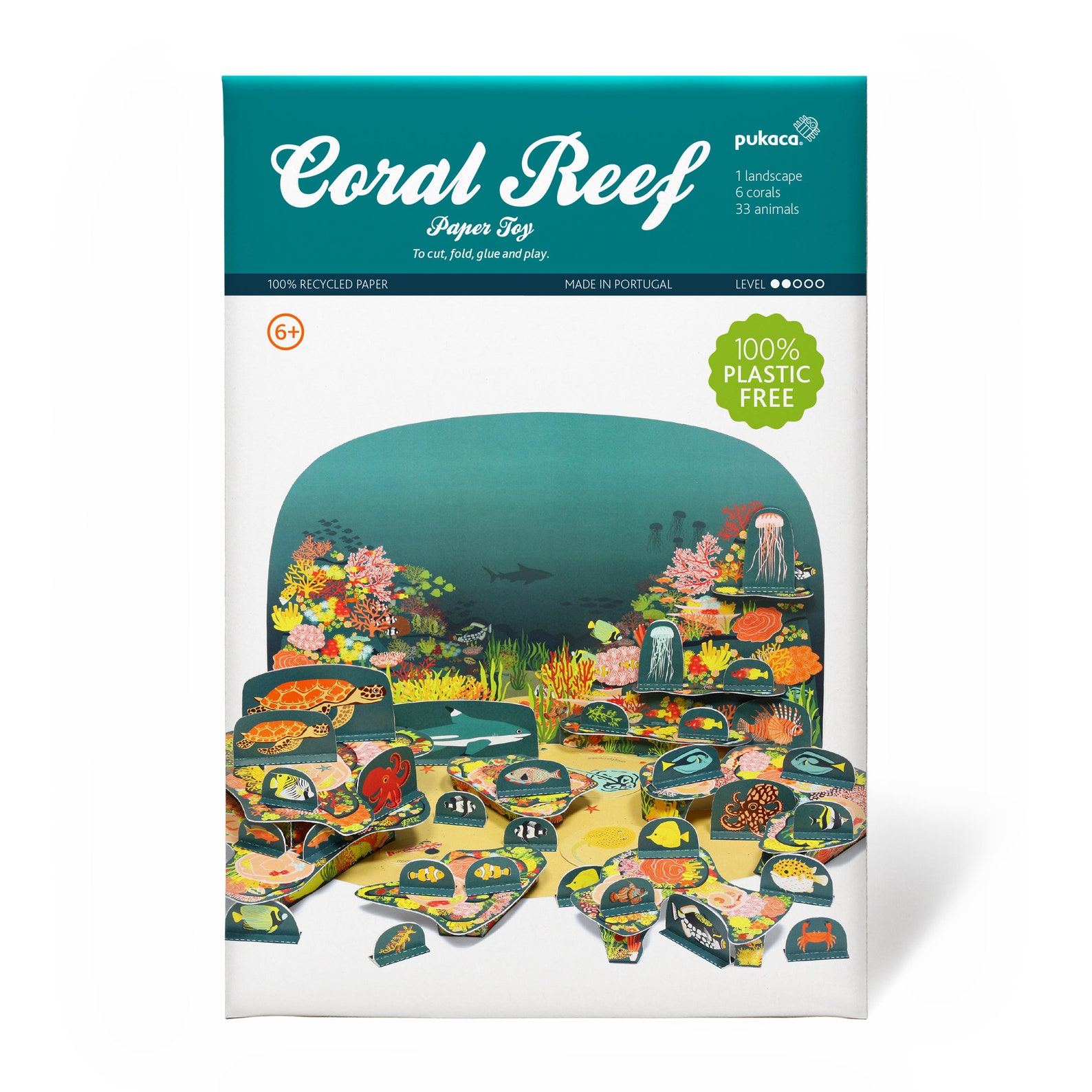 Coral Reef Paper Toy DIY Paper Craft Kit Kids Papercraft - Etsy