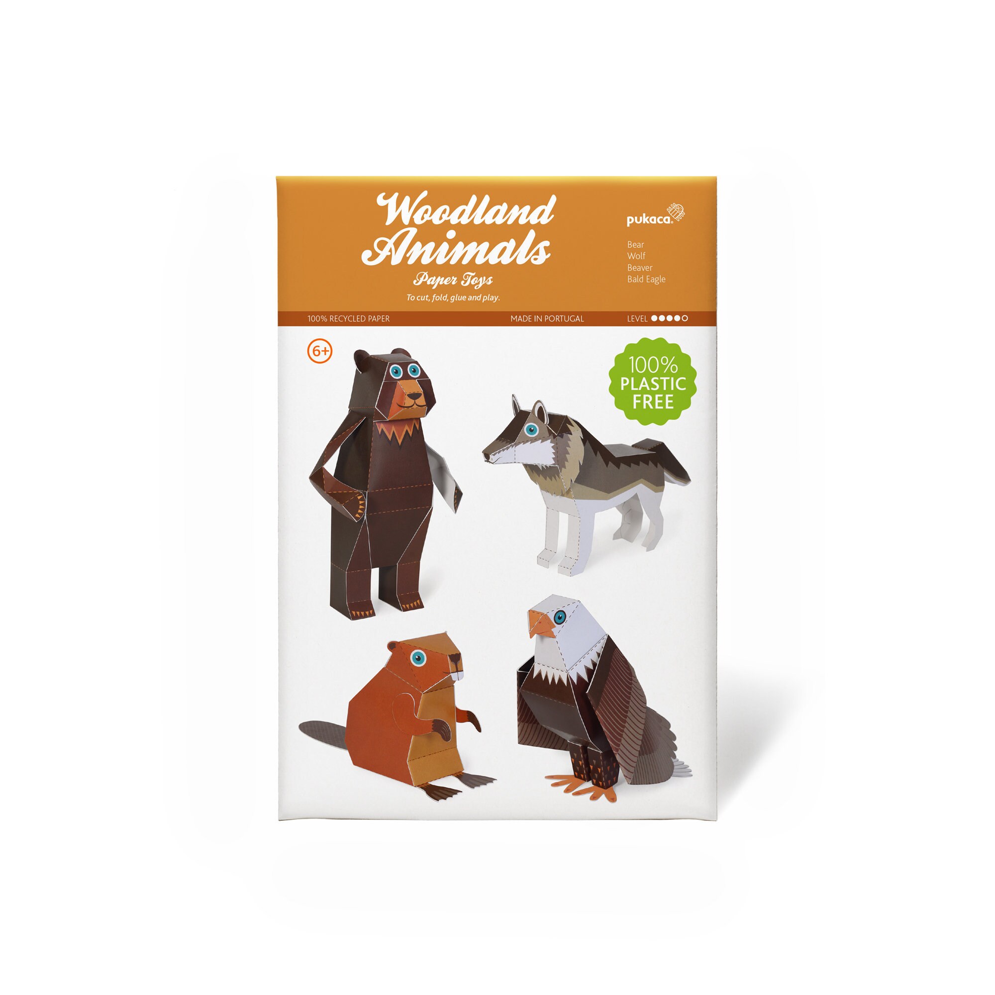 Woodland Animals Paper Toys DIY Paper Craft Kit 3D Paper | Etsy UK