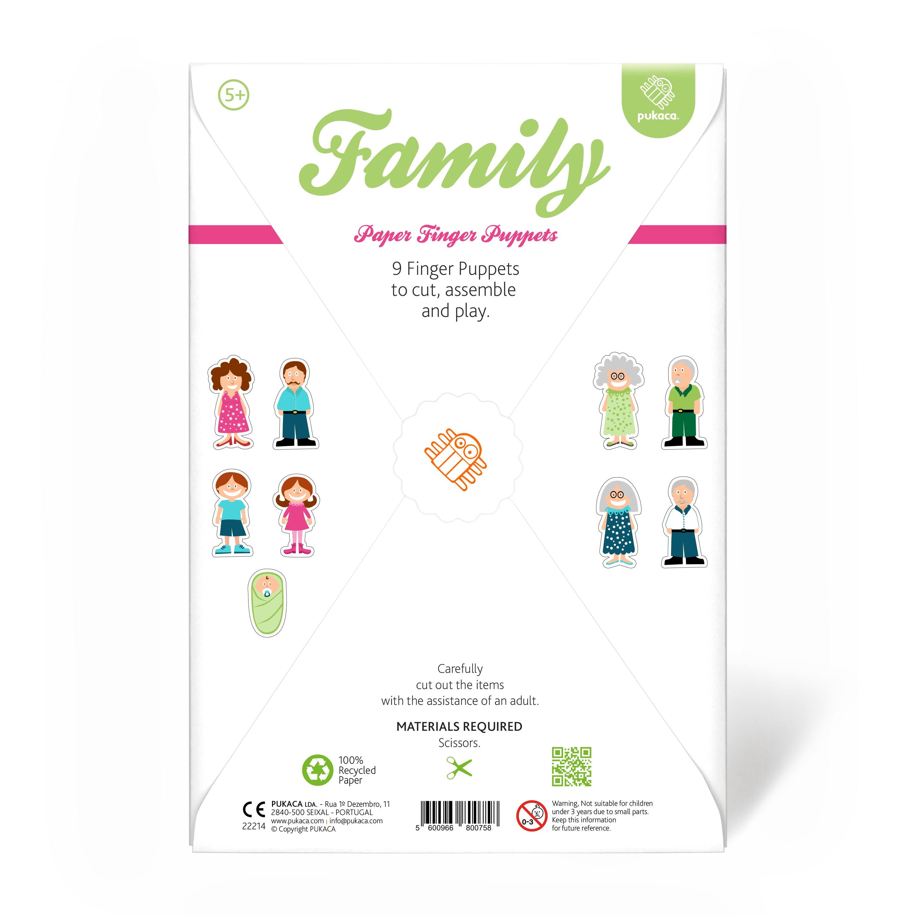 Family Paper Finger Puppets: DIY Craft Kit - Etsy
