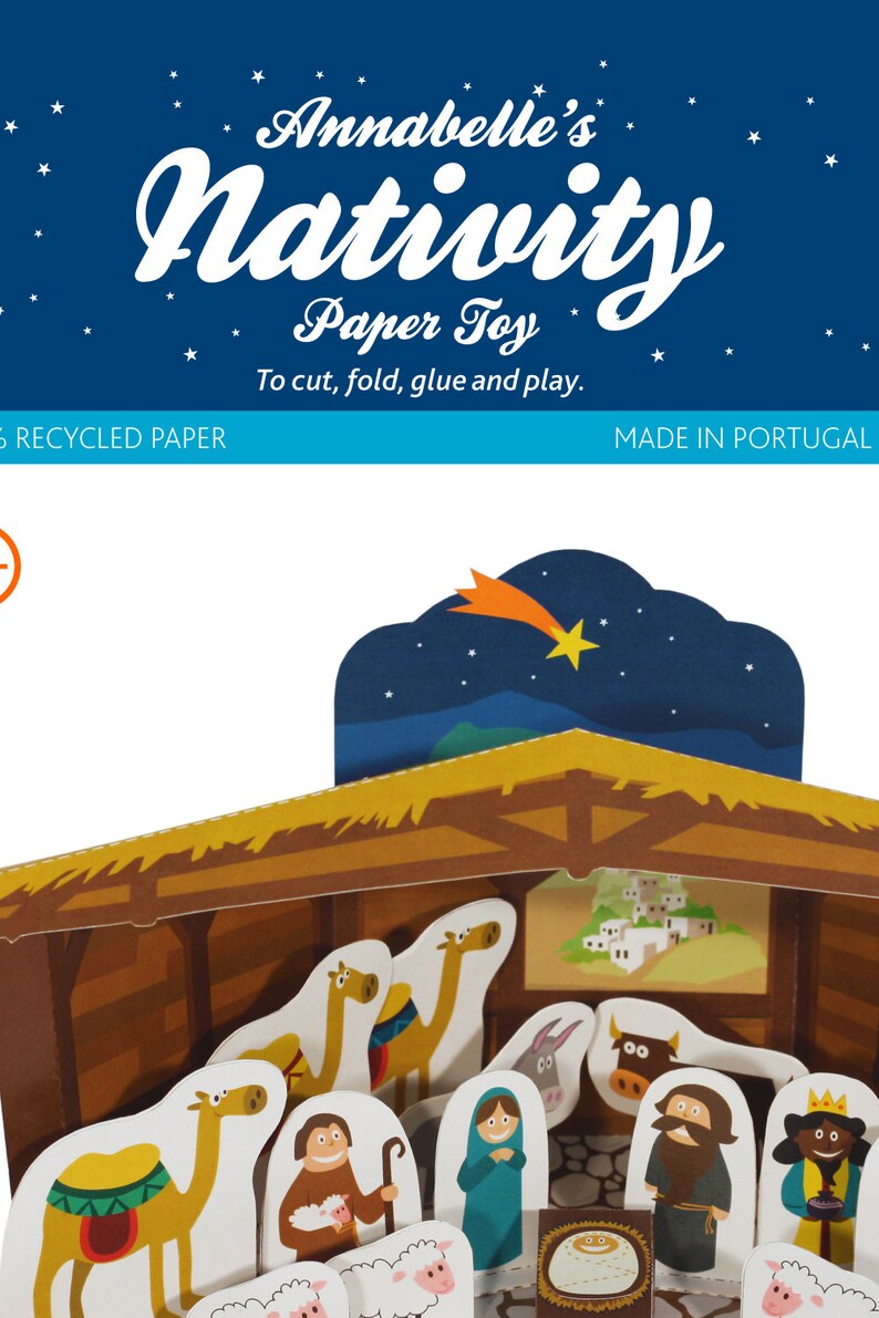 Nativity Scene Paper Theater DIY Paper Craft Kit Paper Toy - Etsy