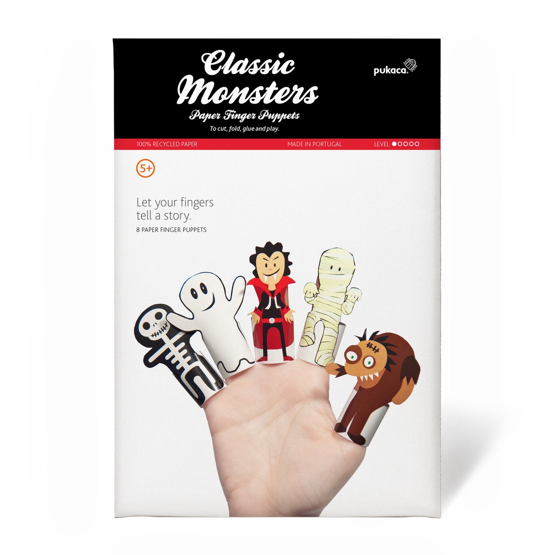 Classic Monsters Paper Finger Puppets DIY Craft Kit Paper - Etsy