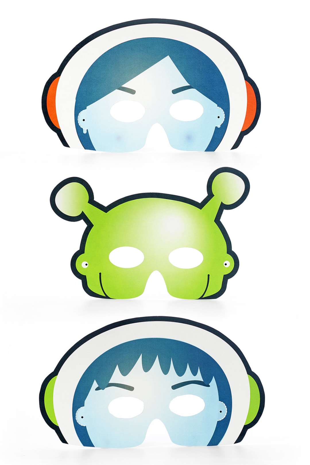 Space Party Masks Kit: Printable Astronaut & Alien Masks (PDF) - Etsy