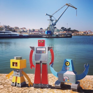 Movable Robots Paper Toys: DIY Craft Kit - Etsy
