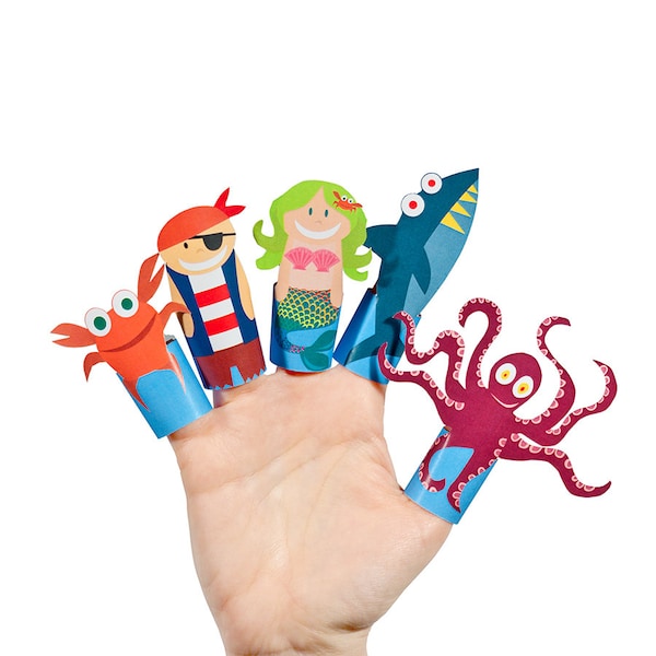 Paper Finger Puppets - Etsy