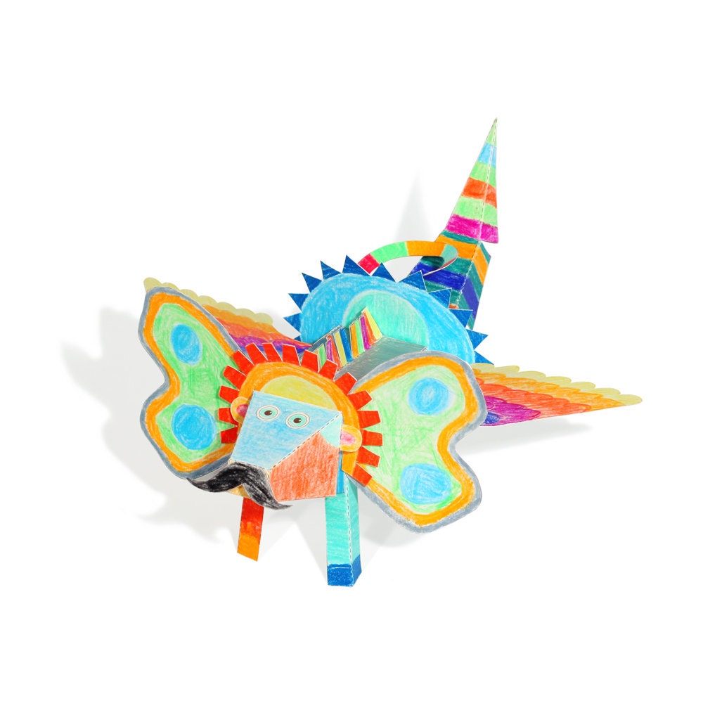 Muuoinc Paper Toys DIY Paper Craft Kit 3D Model Paper | Etsy