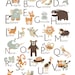 FRENCH Alphabet Poster With Animals From A to Z BIG POSTER - Etsy