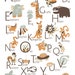 ENGLISH Alphabet Poster With Animals From A to Z, BIG POSTER 13x19 ...