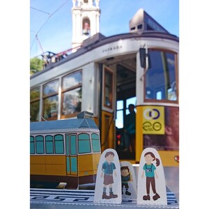 Tram Paper Toy - DIY Paper Craft Kit - 3D Model Paper Figure - Etsy