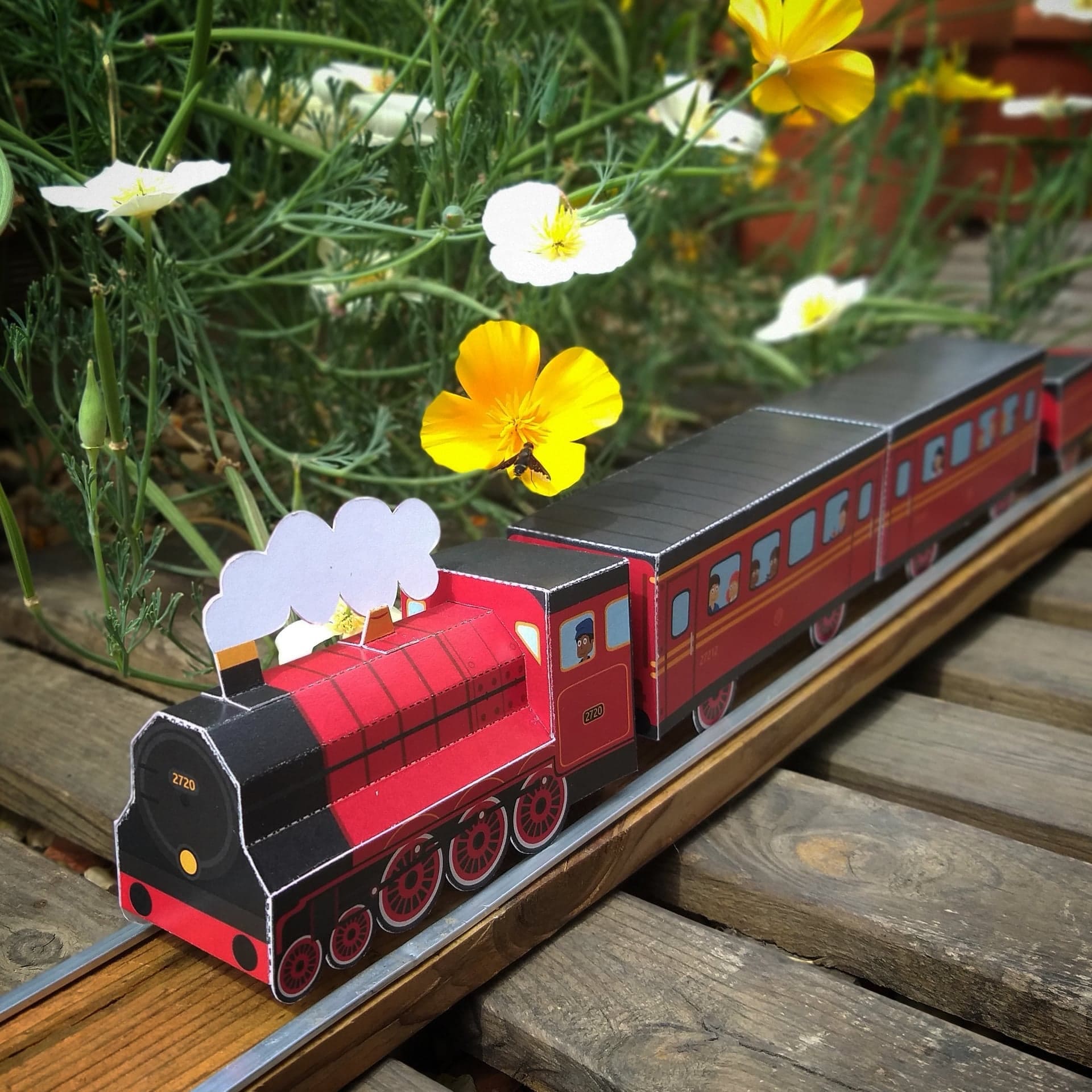 Train Paper Toy: DIY 3D Model Craft Kit - Etsy