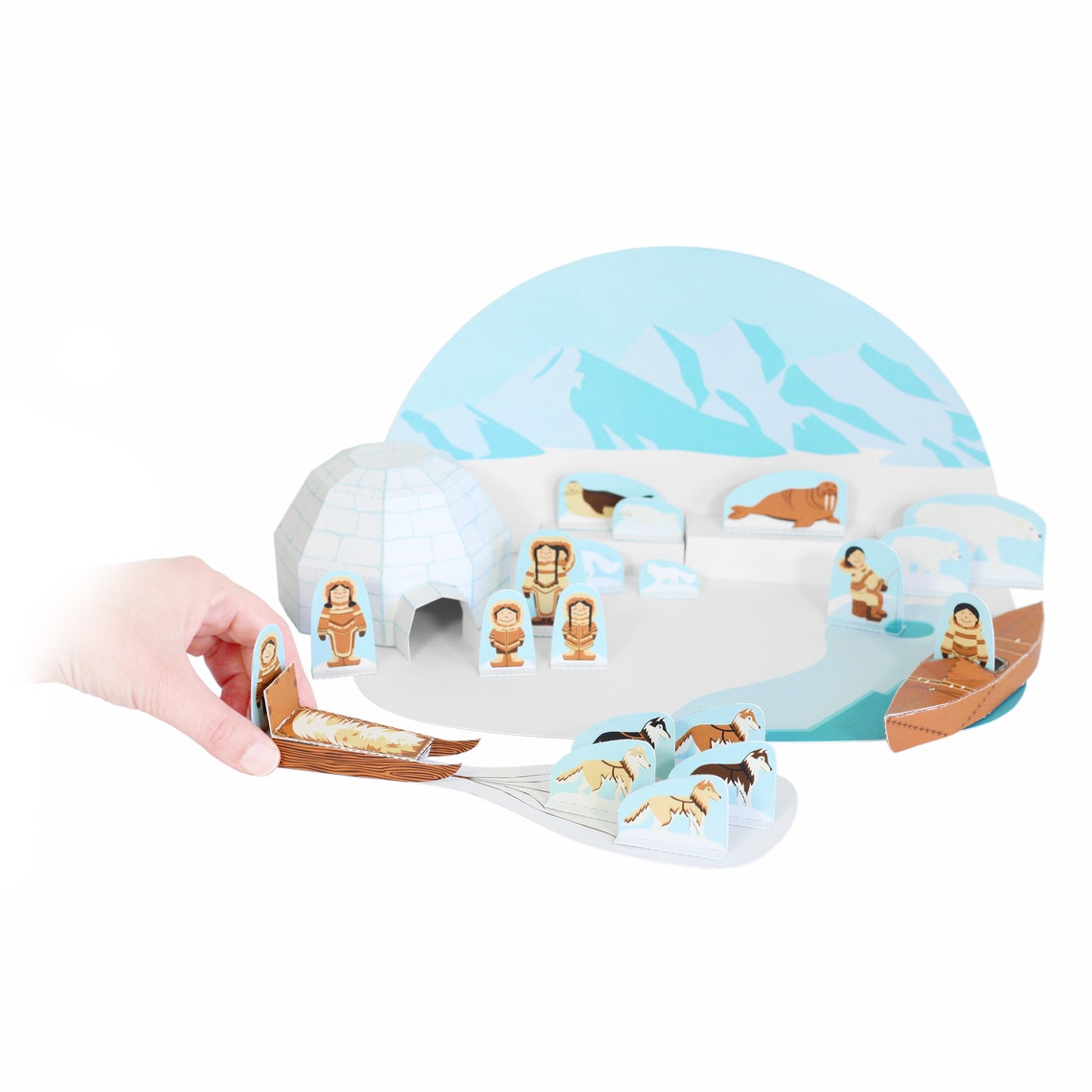 Arctic Paper Toy Paper Toy DIY Paper Craft Kit 3D Model - Etsy