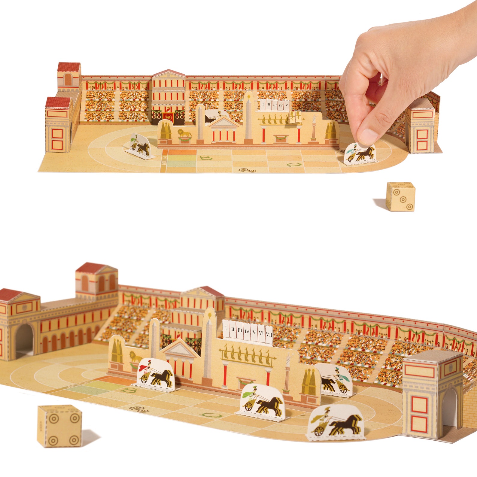 Circus Maximus Paper Toy DIY Paper Craft Kit 3D Model - Etsy