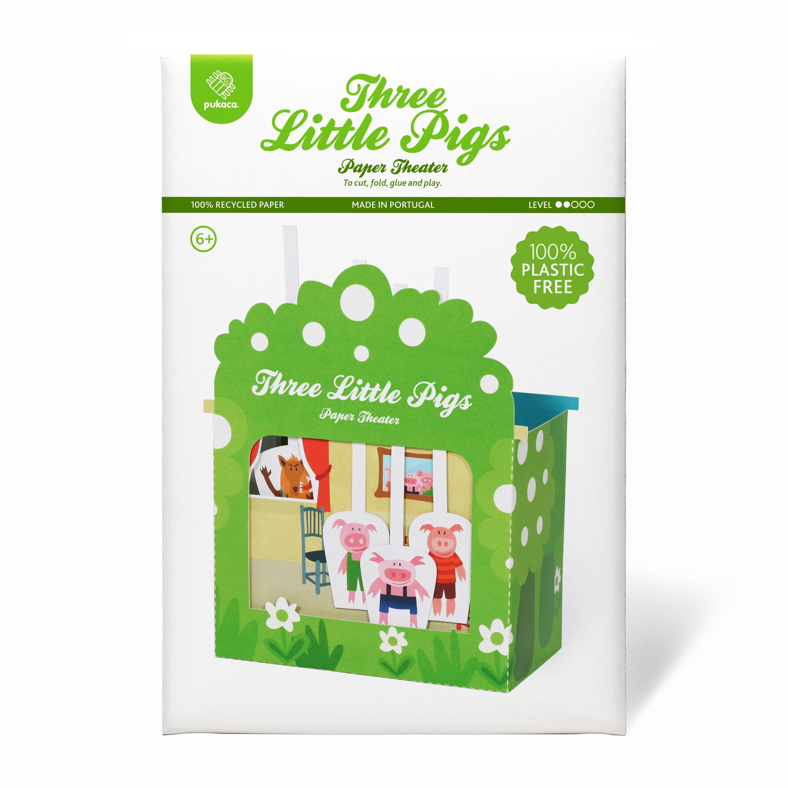 Three Little Pigs Paper Theater: DIY Craft Kit & Puppets - Etsy