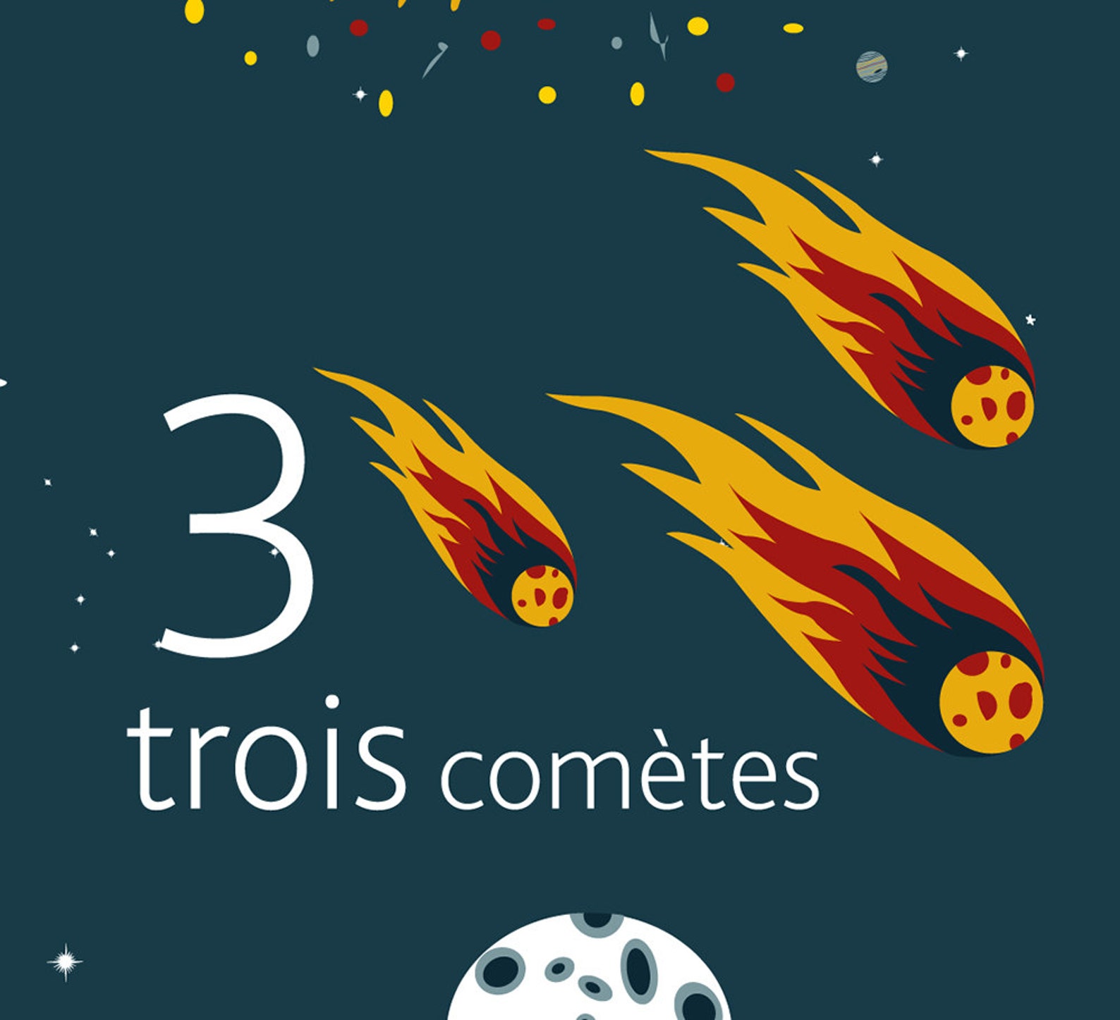 FRENCH Space Numbers Poster From 1 to 10 BIG POSTER 13x19 - Etsy