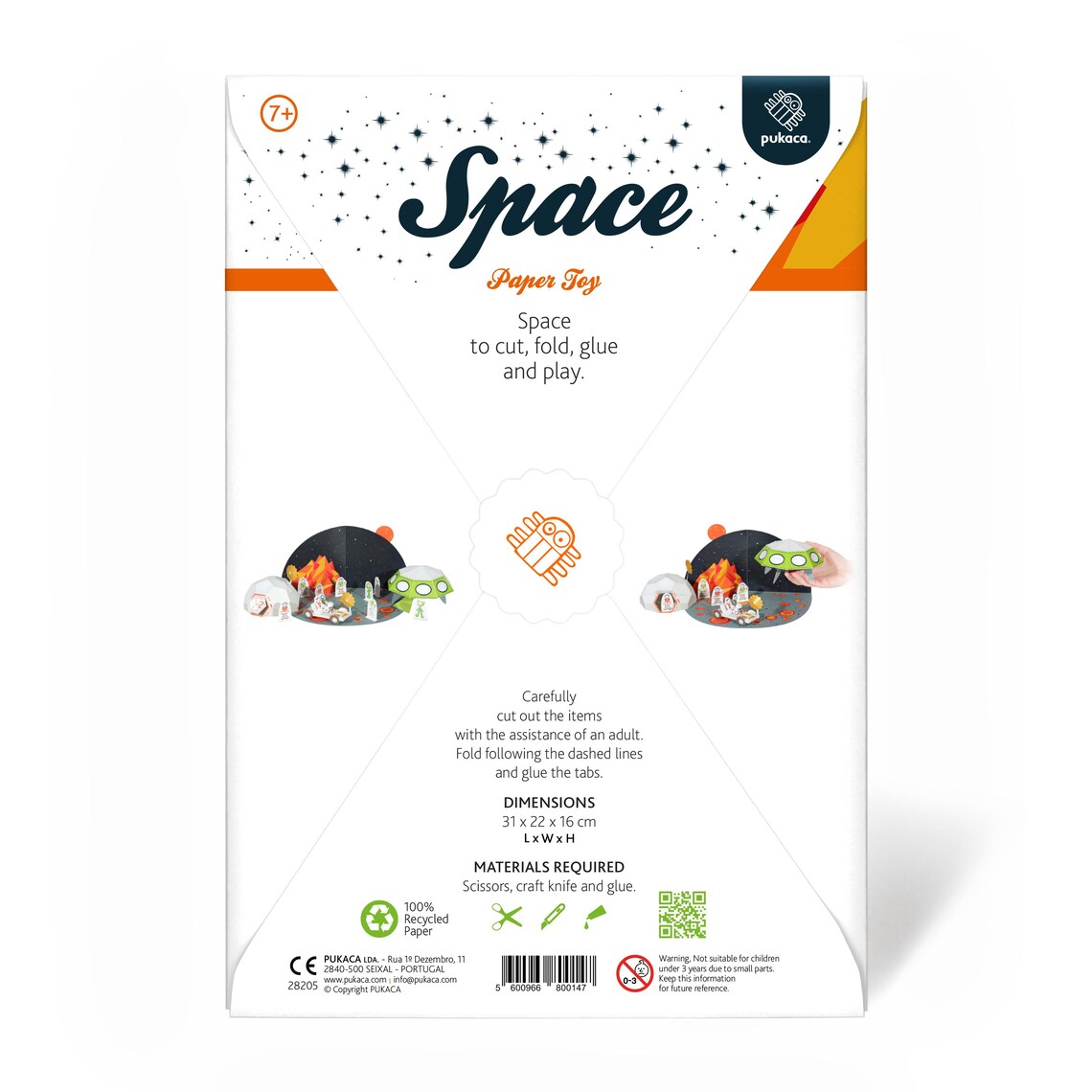 Space Paper Toy - DIY Paper Craft Kit - School Science Project - Etsy