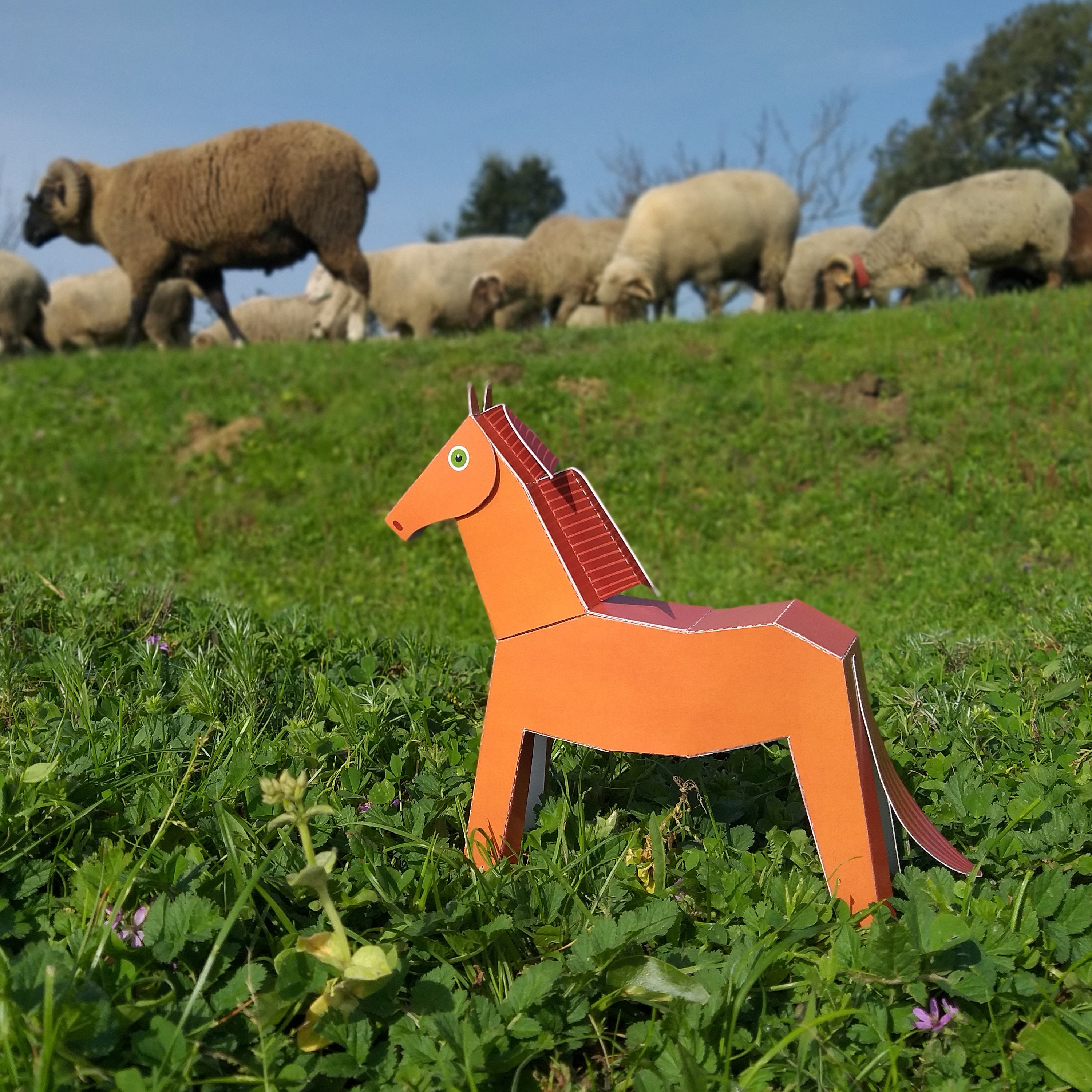 Horses Paper Toys: DIY 3D Paper Craft Kit - Etsy