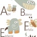 Personalized ITALIAN Alphabet Poster With Animals From A to Z, BIG ...