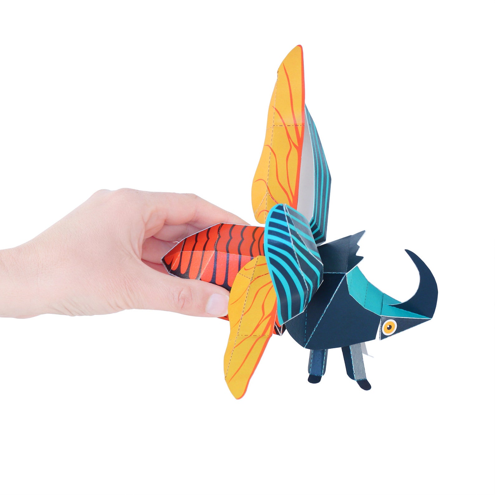 Rhinoceros Beetles Paper Toys DIY Paper Craft Kit 3D Paper | Etsy
