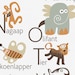 AFRIKAANS Alphabet Poster With Animals From A to Z, BIG POSTER 13x19 ...