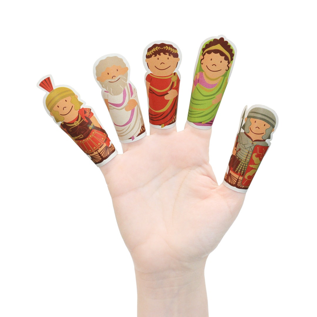 Romans Paper Finger Puppets - DIY Craft Kit Paper Toy - School Project ...