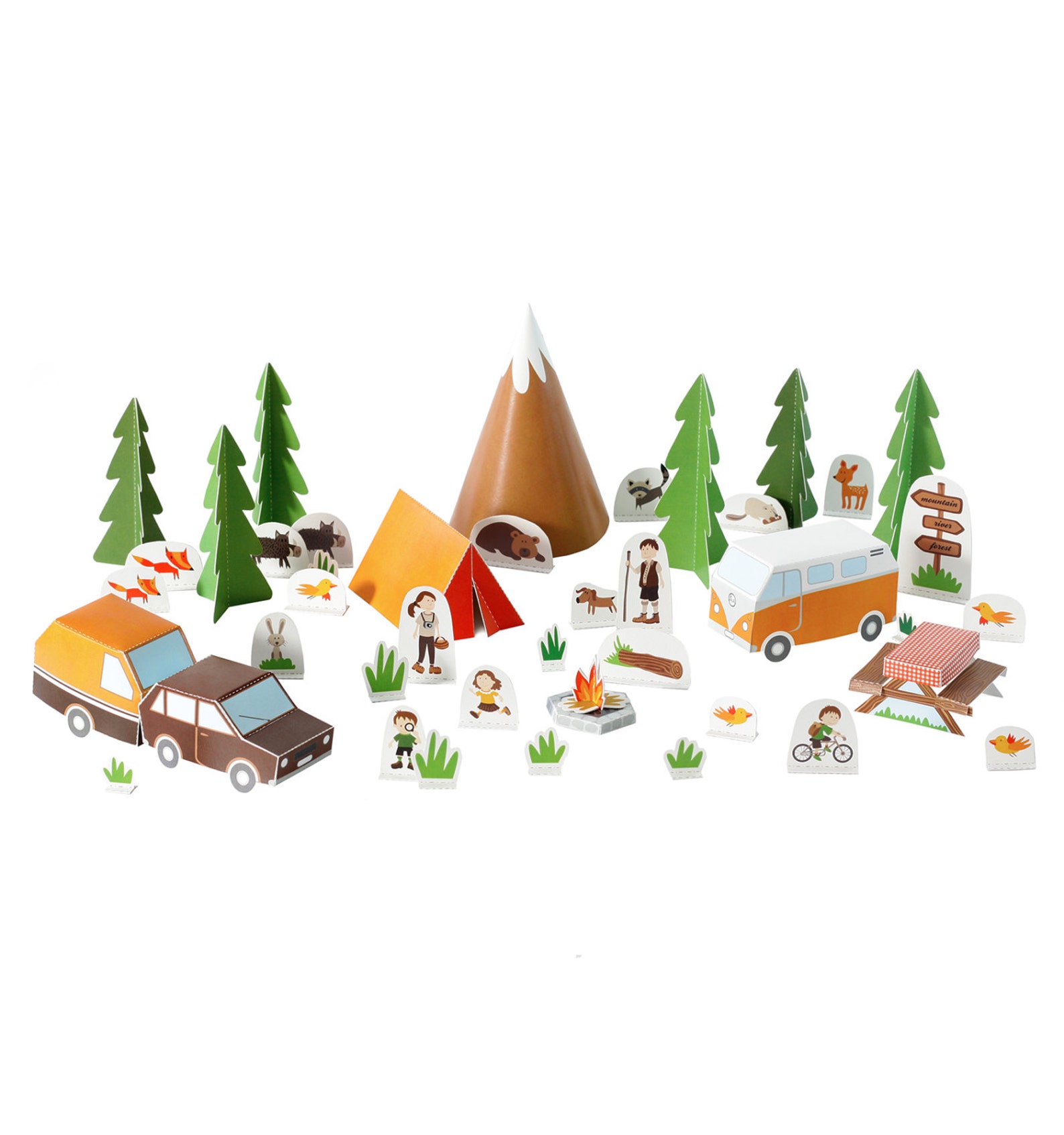 TRAVEL Pack 4 Paper Toys Kits With FREE SHIPPING - Etsy