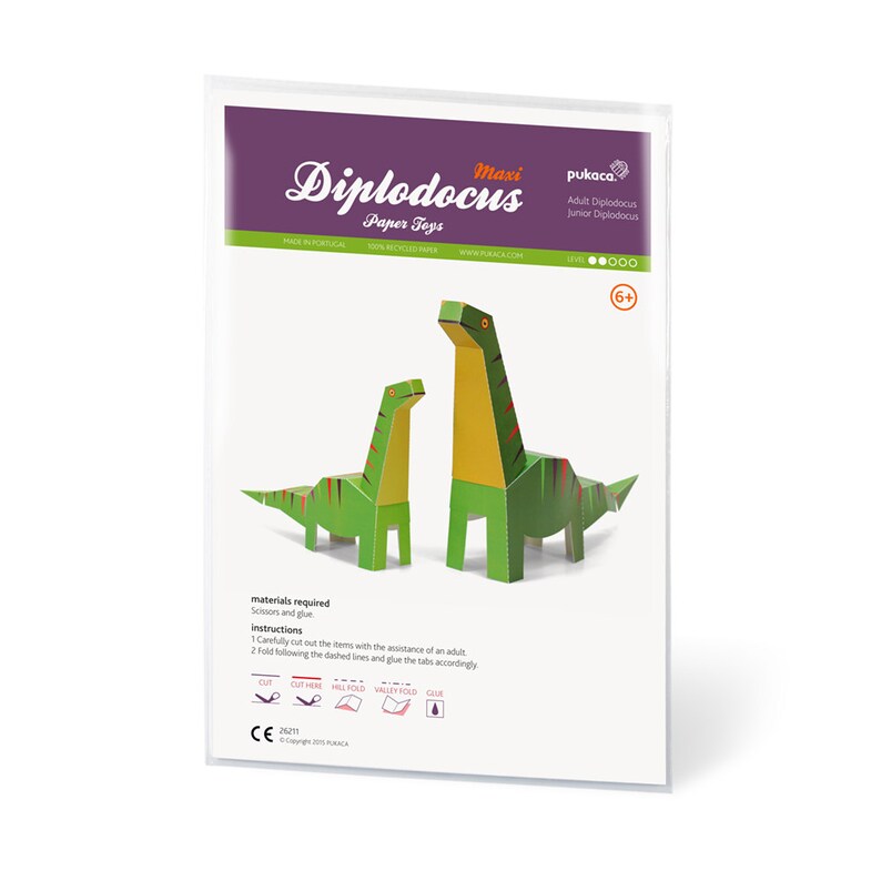 Maxi Diplodocus Paper Toys DIY Paper Craft Kit 3D Paper | Etsy