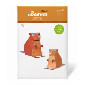 Maxi Beaver Paper Toys DIY Paper Craft Kit 3D Paper Animals - Etsy