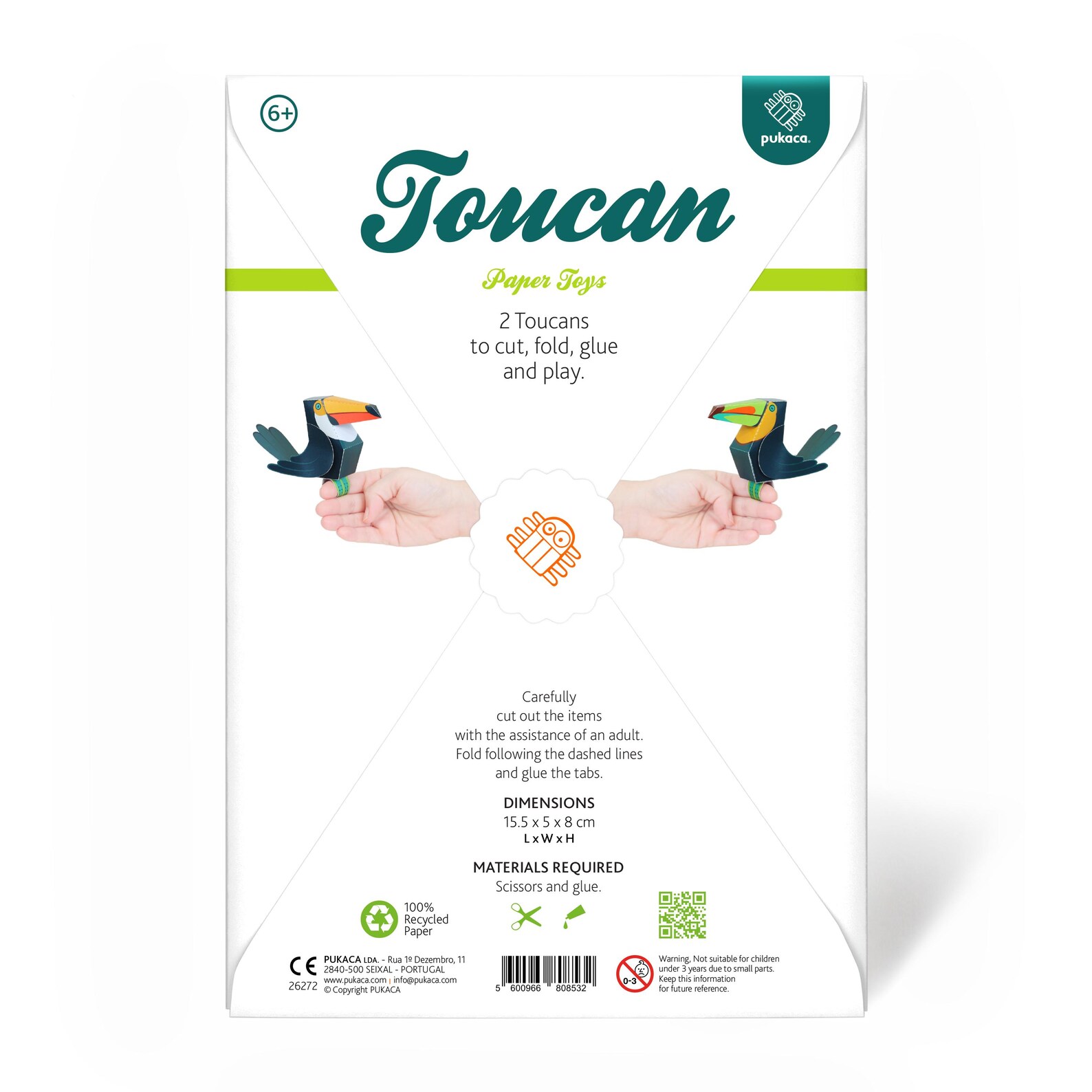 Toucan Paper Toys: DIY 3D Paper Craft Kit - Etsy