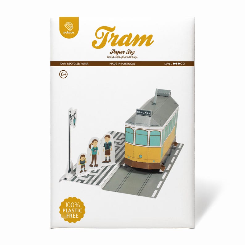 Lisbon Tram Paper Toy: DIY 3D Model Craft Kit - Etsy Australia