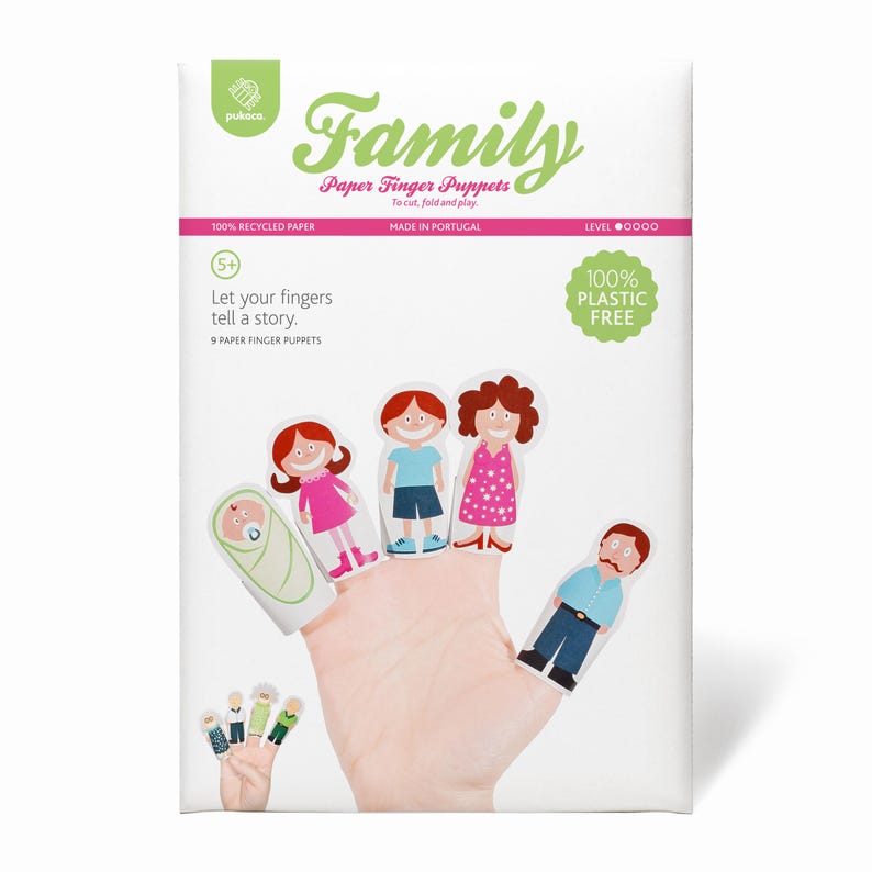 Family Paper Finger Puppets: DIY Craft Kit - Etsy