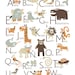 SPANISH Alphabet Poster With Animals From A to Z, BIG POSTER 13x19 ...