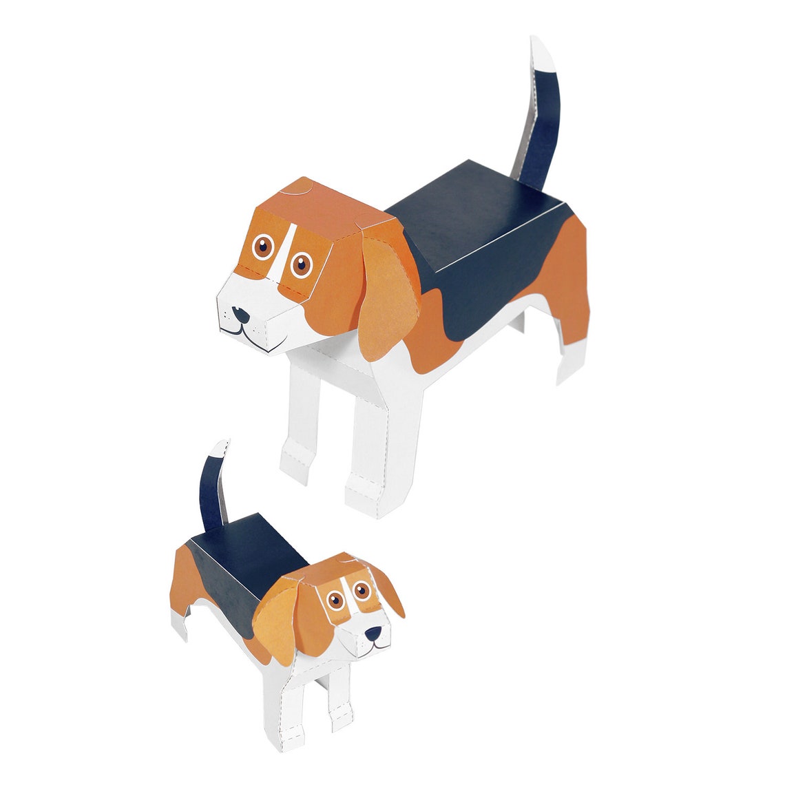 Maxi Beagle Paper Toys DIY Paper Craft Kit 3D Paper | Etsy
