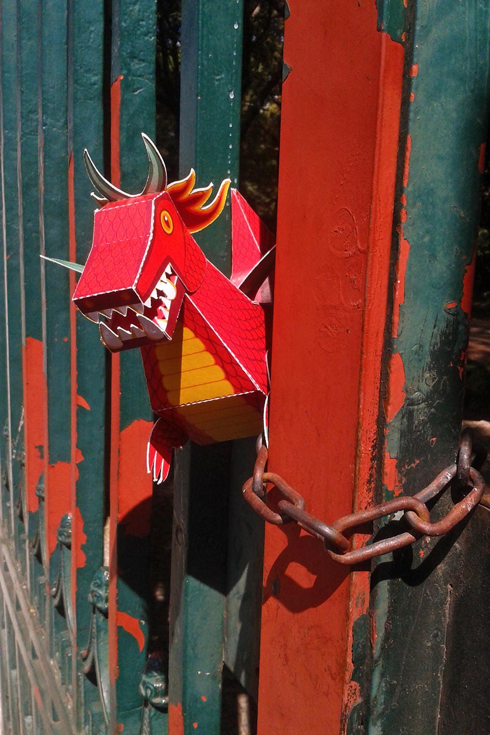 Red Dragon Paper Toy DIY Paper Craft Kit 3D Model Paper - Etsy Israel