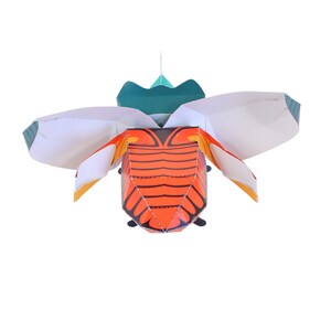 Rhinoceros Beetles Paper Toys - DIY Paper Craft Kit - 3D Paper Animals ...