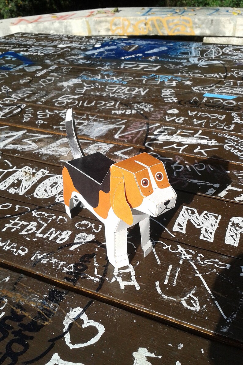 Dogs Paper Toys DIY Paper Craft Kit 3D Paper Animals 4 - Etsy
