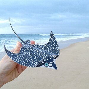 Spotted Eagle Ray Paper Toys: DIY Craft Kit - Etsy