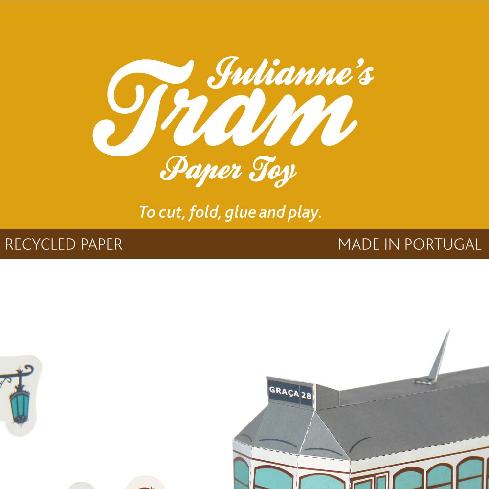 Tram Paper Toy DIY Paper Craft Kit 3D Model Paper Figure - Etsy Finland