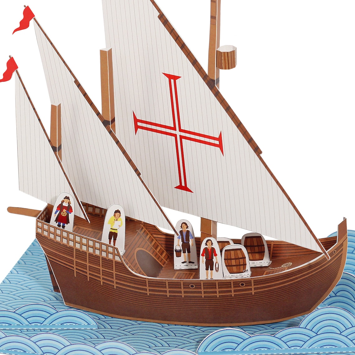 Caravel Paper Toy DIY Paper Craft Kit 3D Model Paper | Etsy
