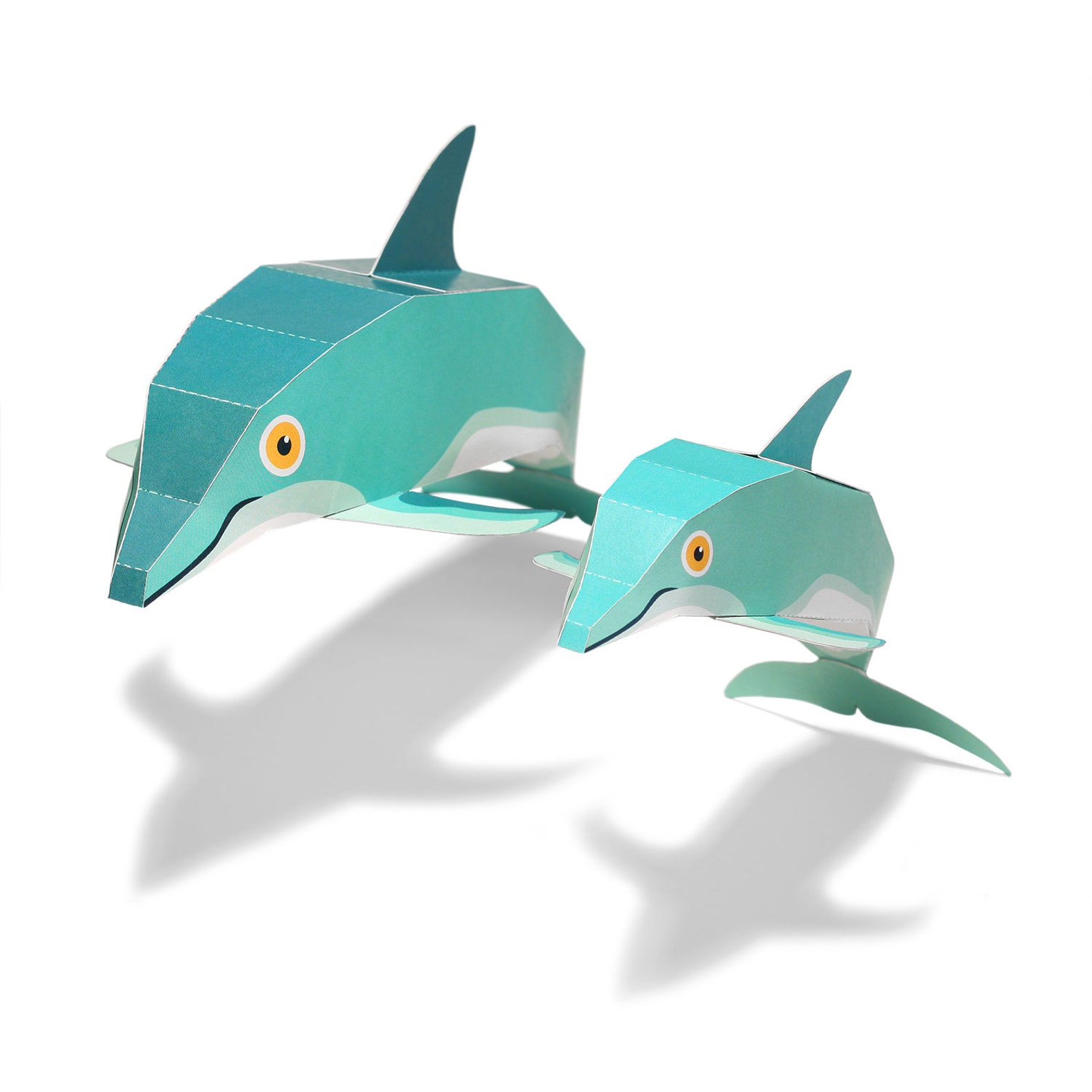 Maxi Dolphin Paper Toys DIY Paper Craft Kit 3D Paper - Etsy