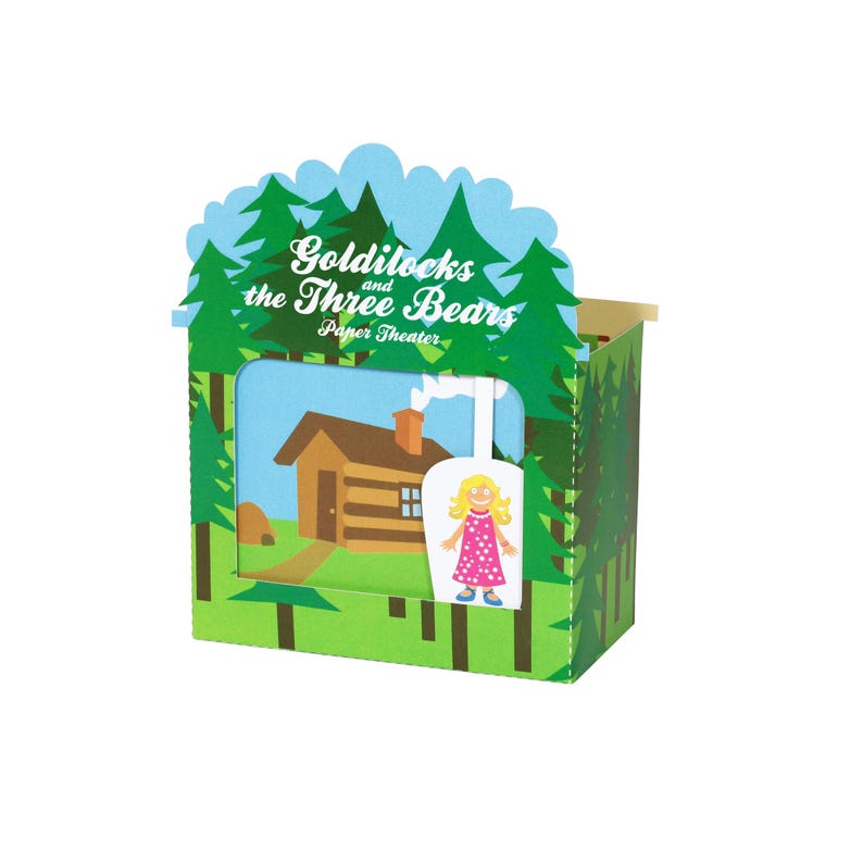 Goldilocks and the Three Bears Paper Theater – DIY Craft Kit (printable ...