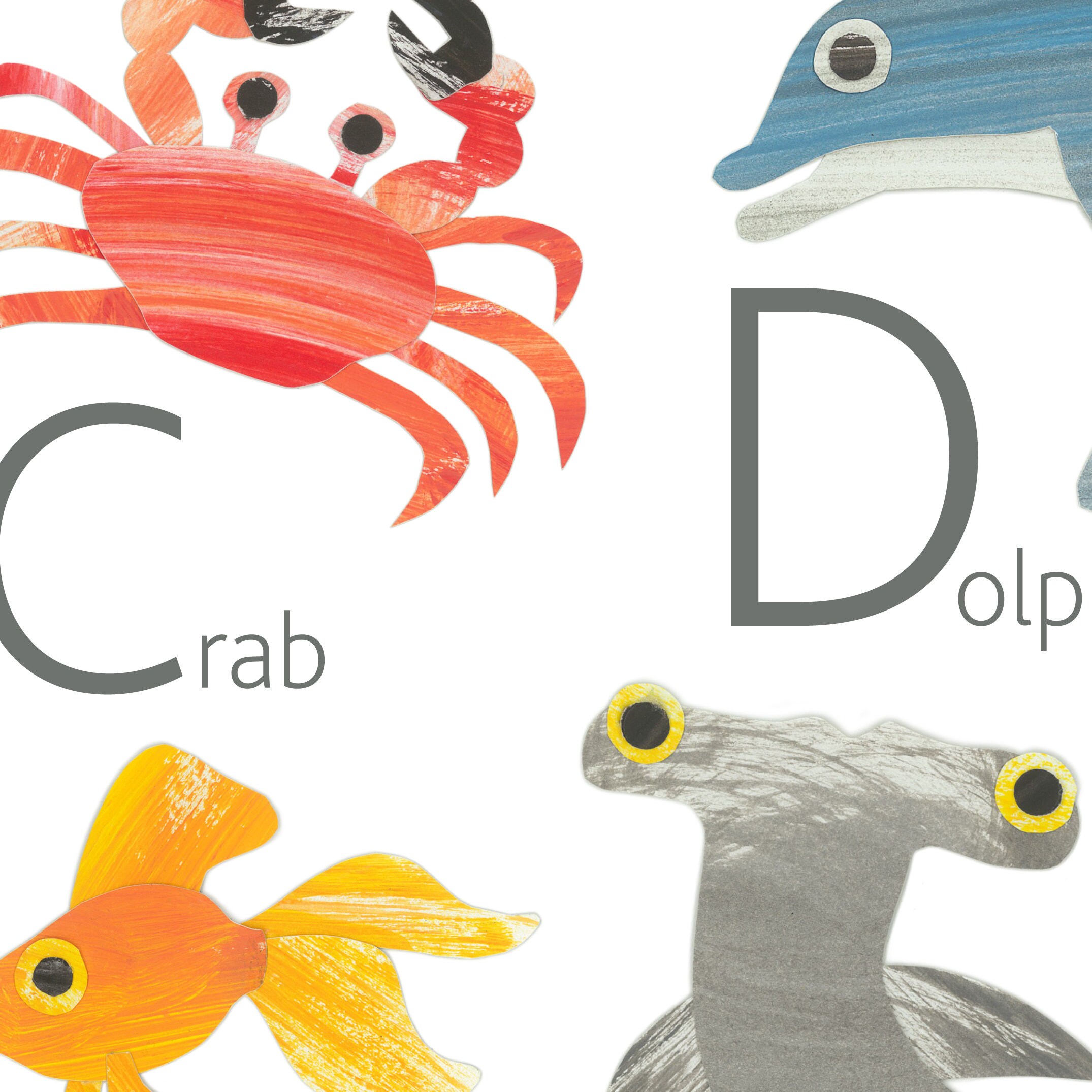 Marine Animals Alphabet Poster: A-Z English Print (13x19 Inches) - Etsy ...