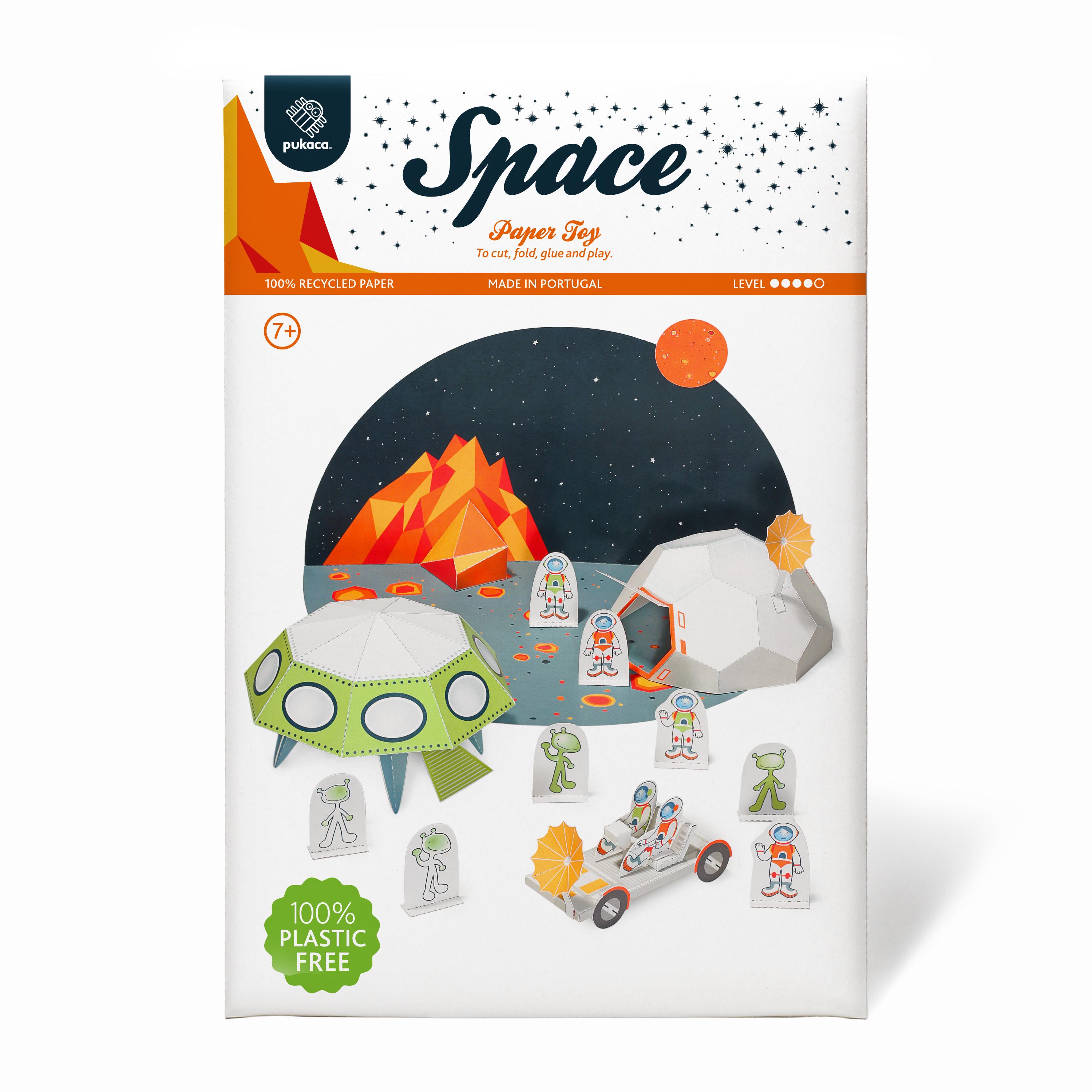 Space Paper Toy - DIY Paper Craft Kit - School Science Project - Etsy