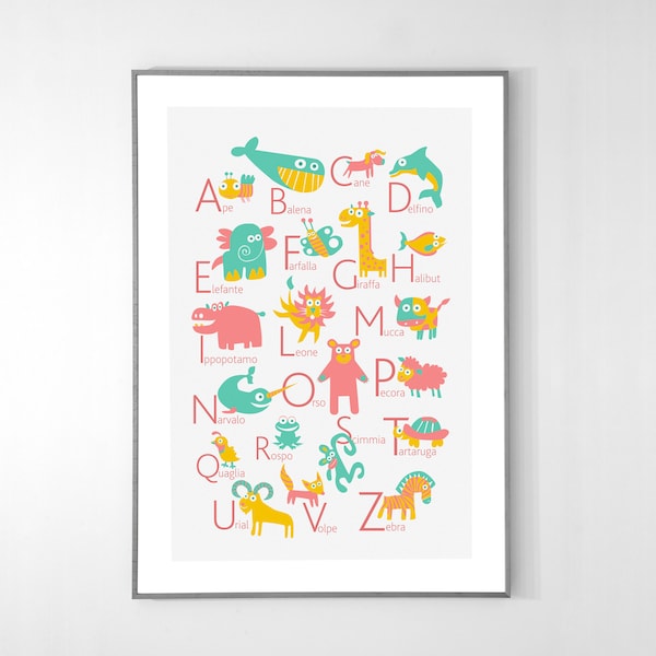 Italian Alphabet - Etsy